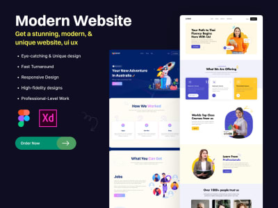 Stunning, modern, and unique website, ui ux | Upwork