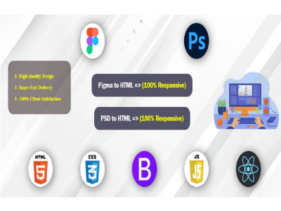 Conversion of Figma design to Responsive Website | Upwork