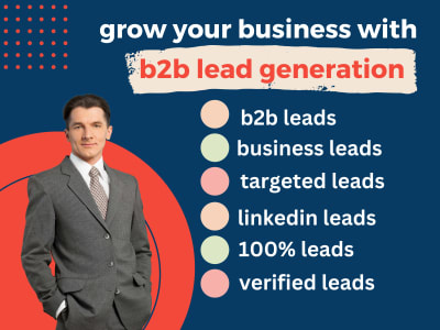 B2b lead generation service with 1000 leads | Upwork