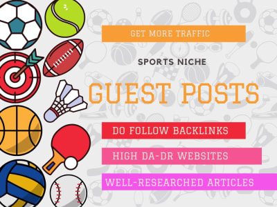 High authority backlinks through sports guest posts | Upwork