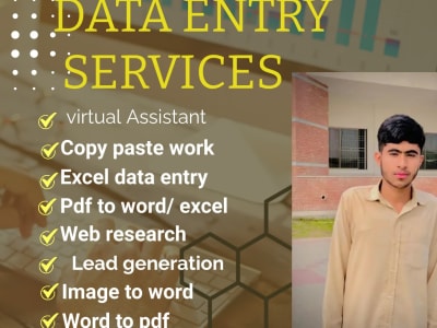 Excel data entry, data collection, web research, copy-paste, data entry | Upwork