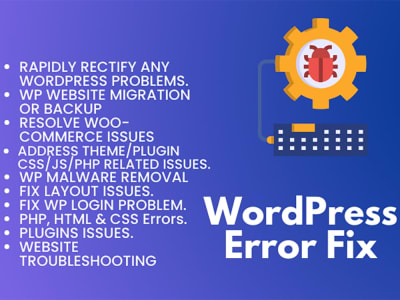 WordPress error fixes, Plugin/Theme fixes, Troubleshooting, Repair Website | Upwork