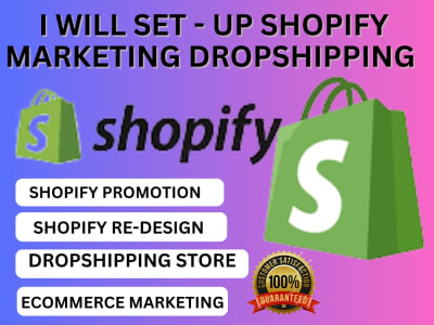 Shopify Store, Dropshipping Store, Shopify Redesign, Shopify Promotion ...