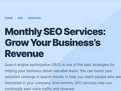 Complete monthly SEO backlinks service package for your website | Upwork