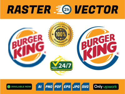 Vector tracing, trace, redraw, convert logo to vector | Upwork