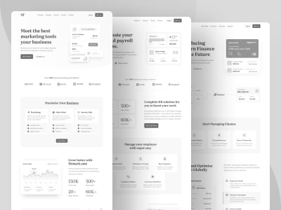 Wireframe design for dashboard, landing page, web and mobile with figma ...
