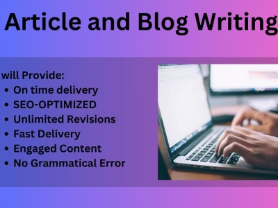 Professional articles and blogs writing | Upwork