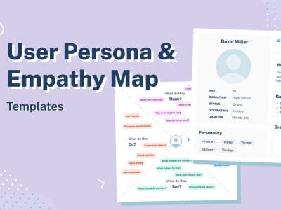 A user Persona and Empathy map template thats easy to use and customize ...