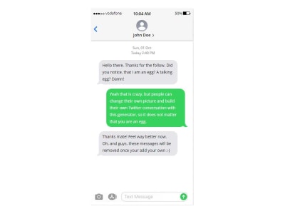 A running iMessage conversation video | Upwork