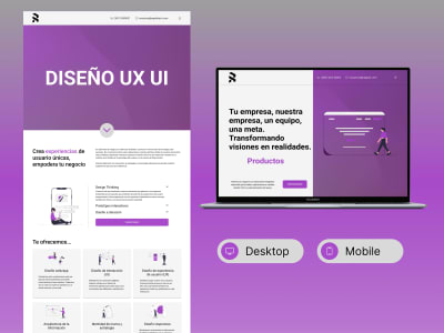 Custom UX/UI Design for Websites | Home page | Landing page | Upwork