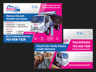 Printable Double sided Design for Postcard | Upwork