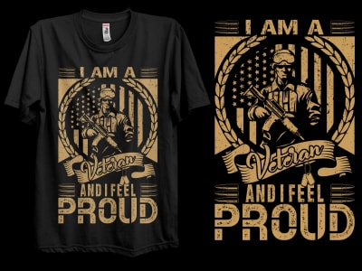 Creative US Army military Navy Air Force veteran t-shirt design | Upwork