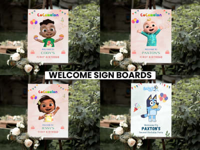 Welcome Sign Board Welcome Board Sign Board for Any Party | Upwork