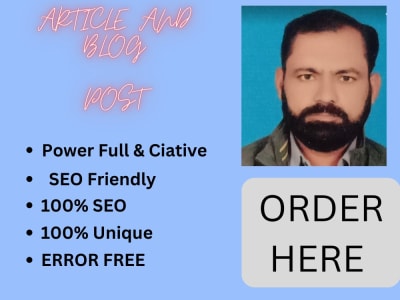 Unique and impressive quality SEO Article/Blog/Content Articles & Blog ...