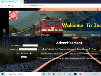 Railway reservation system project in Java web application | Upwork