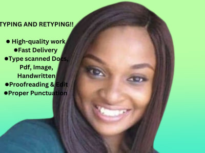 A perfect fast typing and retyping Job | Upwork