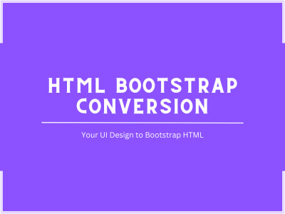PSD/Figma/XD to Responsive HTML Bootstrap 5 | Upwork