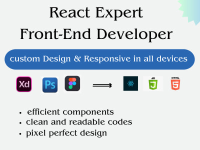 React JS developer | React Javascript Web App | React | Front End Developer | Upwork
