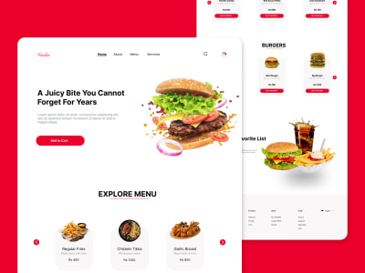 A Unique Responsive Website | Landing page | UI UX Figma design | Upwork
