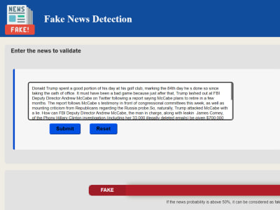 FAKE NEWS IDENTIFICATION using Machine Learning | Upwork