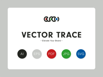 A vector file from your low-quality raster logo! | Upwork