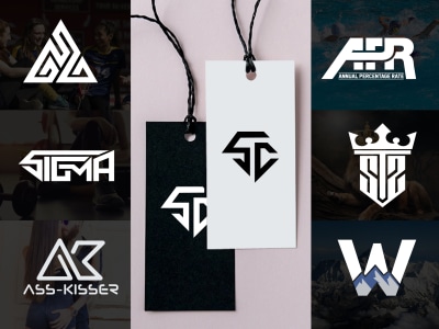 Modern fitness, gym, sports, initial letter and monogram logo design ...