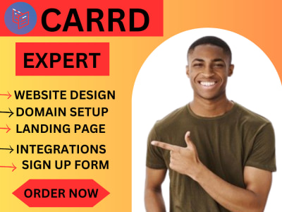 A very beautiful responsive carrd landing page, carrd website design ...