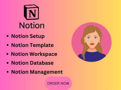 A notion setup|notion workspace|notion template| | Upwork