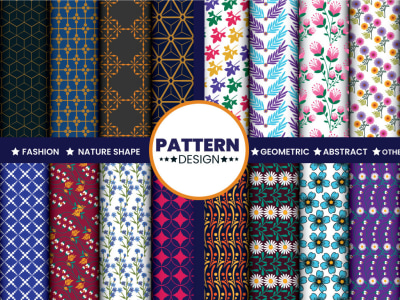 Design vector seamless patterns for textile repeat pattern design. | Upwork