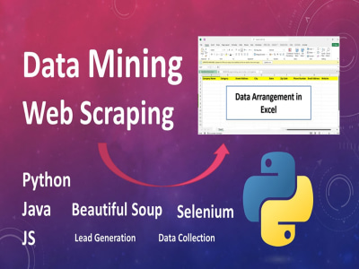 Data mining, web scraping, extraction, n data collection fast n efficiently | Upwork