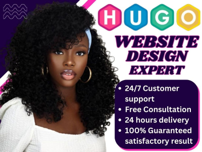 Responsive Hugo static website Hugo website in 24 hours on-time ...