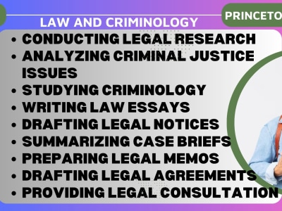 Criminology, case briefs, legal research, and criminal justice projects ...
