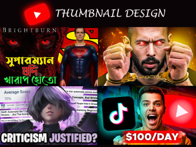 Trendy Youtube Thumbnail Designs | Upwork