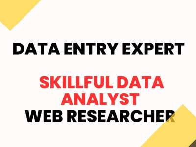 Data Entry Expert | Skillful Data Analyst | Researcher | Upwork