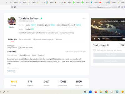 Online Arabic tutoring and courses | Upwork