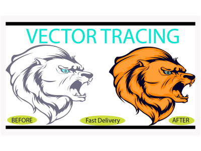 Create customize, remake, trace logo, image into vector tracing | Upwork