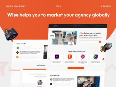 A custom responsive landing page design on Figma | Upwork