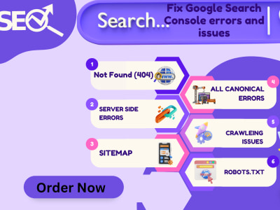 Setup and Fix Google Search Console Errors issues | Upwork