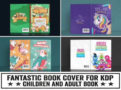 A fantastic book cover for Amazon KDP children and adult book | Upwork
