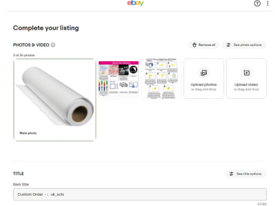 Create eBay listings for your eBay shop. | Upwork