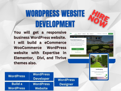 Responsive WordPress eCommerce WooCommerce Elementor Divi website developer | Upwork