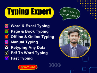 Any kind of page typing, book typing, or data entry job | Upwork