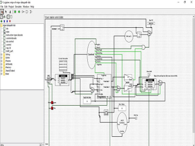 Digital design & circuit work in logisim multisim pspice logicworks ...