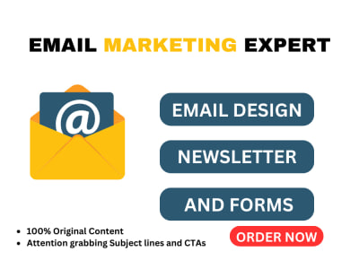 Email marketing campaign design responsive email newsletter html ...