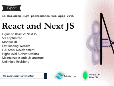 Next js, react js, full stack web applications | Upwork