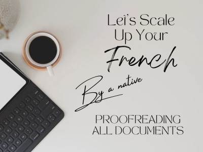 A professional correction of your French documents | Upwork