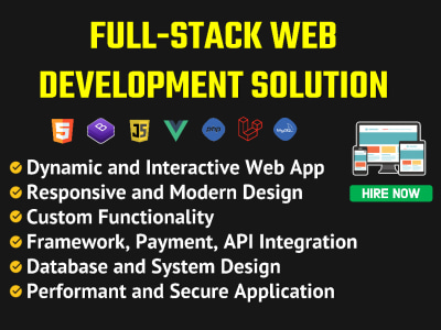 Fullstack web development with PHP, Laravel, Vue, React, MySQL, Docker, AWS | Upwork