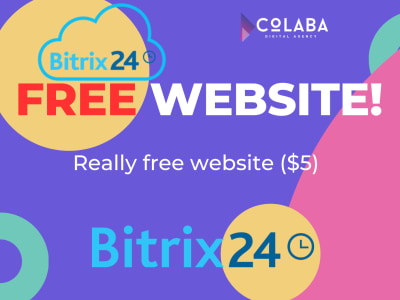 Website design on Bitrix24/Bitrix CRM - Free! (mobile friendly) | Upwork