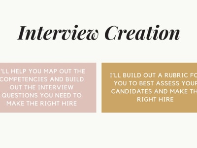 An interview plan with competency based questions and a grading rubric ...