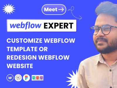 Customize webflow template or redesign webflow website by a webflow expert | Upwork